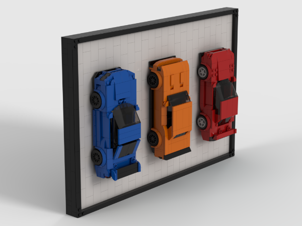 LEGO MOC 3 Car Wall Display (Speed Champions) by jbeisser | Rebrickable ...