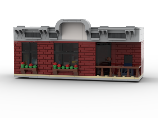 LEGO MOC Dark red Apartment by Mickb33 | Rebrickable - Build with LEGO