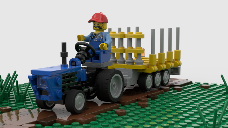 LEGO MOC Small Tractor [ FREE ] by BT_studios | Rebrickable - Build ...