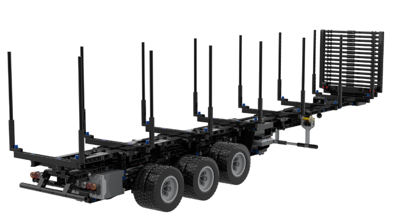 LEGO MOC RC Log Trailer by clemz_mocs | Rebrickable - Build with LEGO