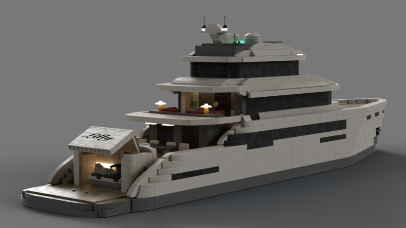 LEGO MOC Superyacht "LILLY" by AllirvinExperts | Rebrickable - Build ...