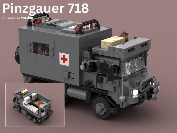 LEGO MOC (LEGACY) Pinzgauer 718 6x6 | Base Model + Variants by Zaturon ...