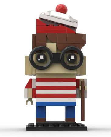 LEGO MOC-188185 Where's Waldo ? / Où est Charlie ? BrickHeadz by LP14 ...