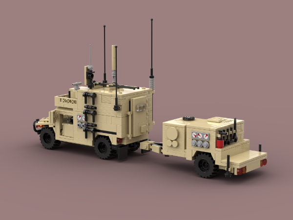 LEGO MOC SICPS/C2 Humvee and Trailer | US Army Shelter Carrier HMMWV ...