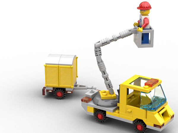 LEGO MOC small cherry picker truck with trailer by Swerix | Rebrickable ...
