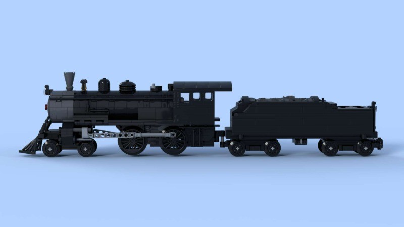 LEGO MOC American 4-4-0 Steam Engine (8wide / motorized) by C0NN3RY ...