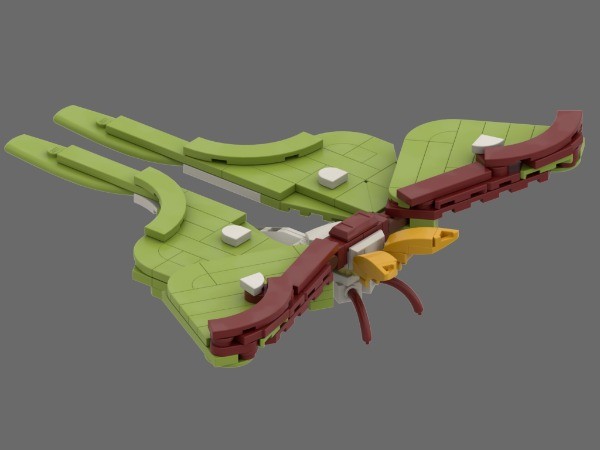 LEGO MOC Luna Moth by moptoptrev | Rebrickable - Build with LEGO