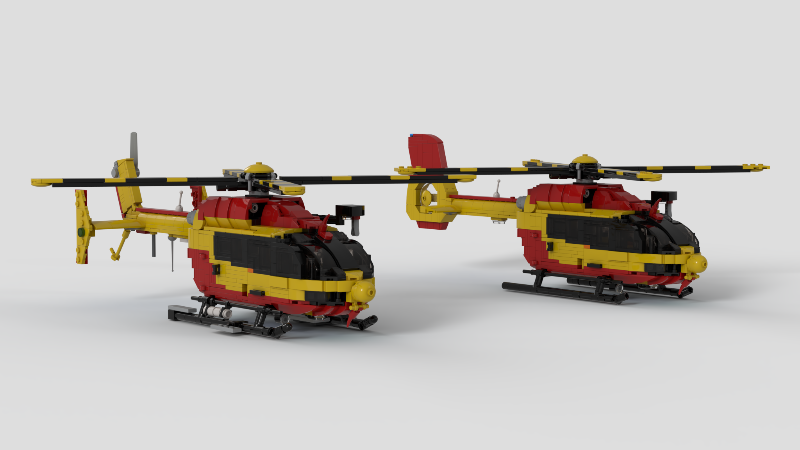 LEGO MOC Airbus Helicopters Eurocopter H145 - Swiss rega1414 paintjob ...