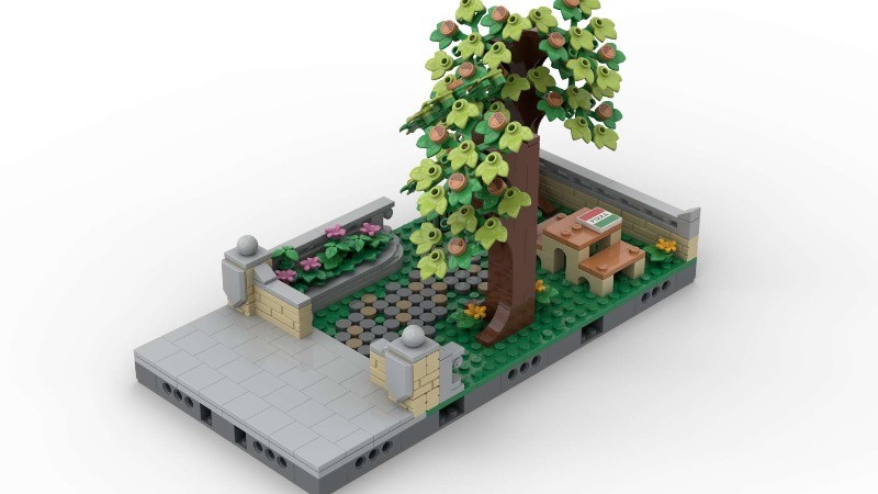 LEGO MOC-142565 MILS Modified 16x32 Park Module, 60326 Picnic in the ...
