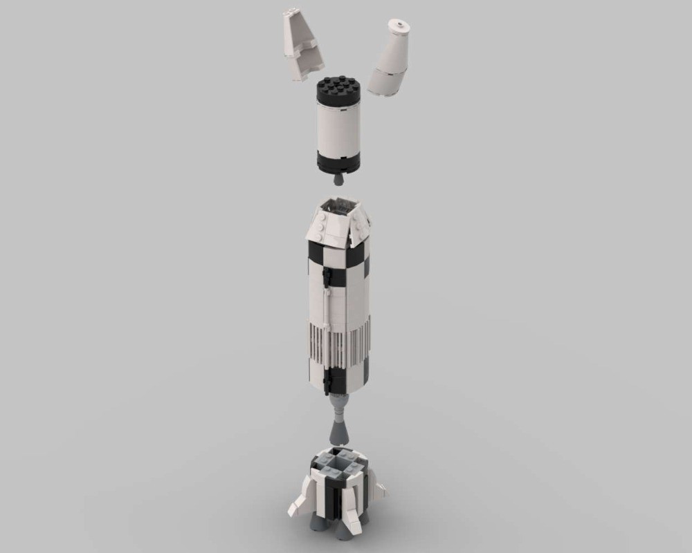 LEGO MOC Saturn V-C by TheBlackShark_77 | Rebrickable - Build with LEGO