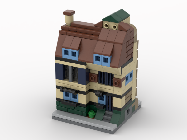 LEGO MOC Modular 3 story micro mansion by Ballladeer | Rebrickable ...