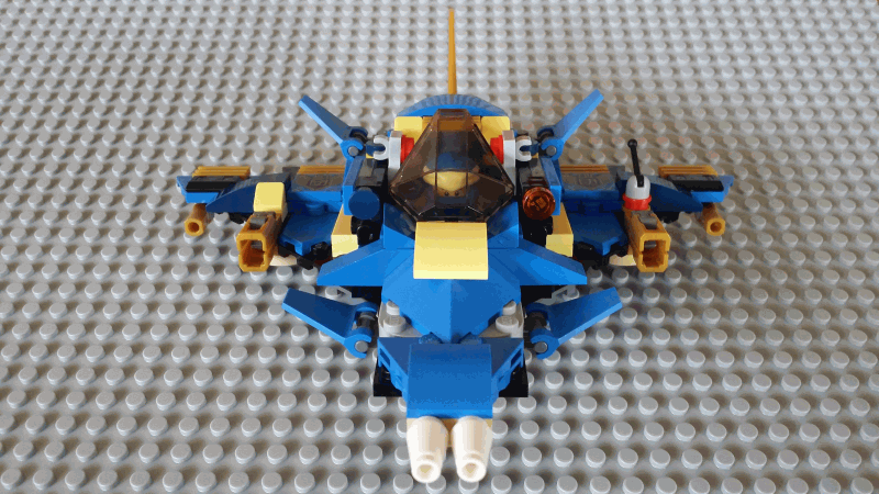 LEGO MOC Jet EVO JE-784.2 "Thunderbolt" by A.Fool | Rebrickable - Build ...