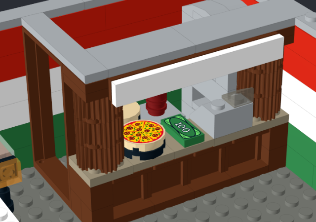 LEGO MOC Pizzeria - 16x16 Modular Building by Wolfpack Bricks ...