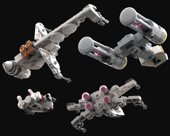 LEGO MOC Original Trilogy Rebel Starfighters by DarthSchrader ...