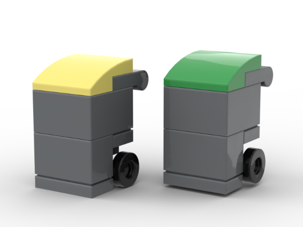 LEGO MOC Wheelie Bins - Minifig Scaled by RYO Furniture Designs ...