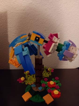 LEGO MOC Hummingbird and Flower by jlherbst77 | Rebrickable - Build ...
