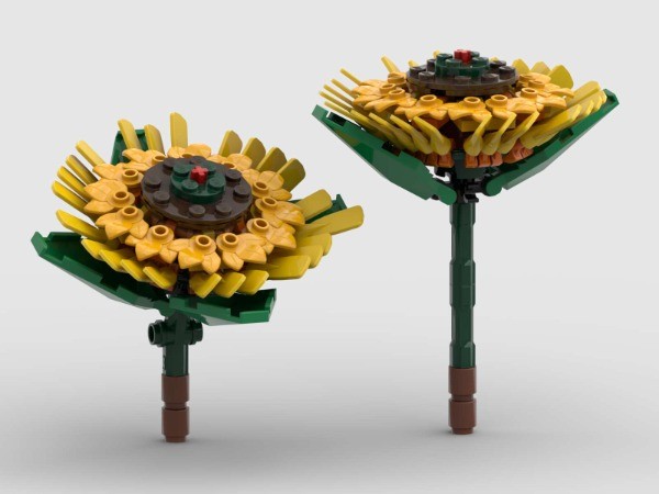 LEGO MOC Sunflower Trees 40524 by EliOriginal | Rebrickable - Build ...