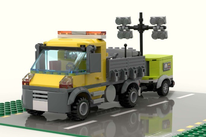 LEGO MOC Mobile Generator & Light trailer by EmperorMango | Rebrickable ...