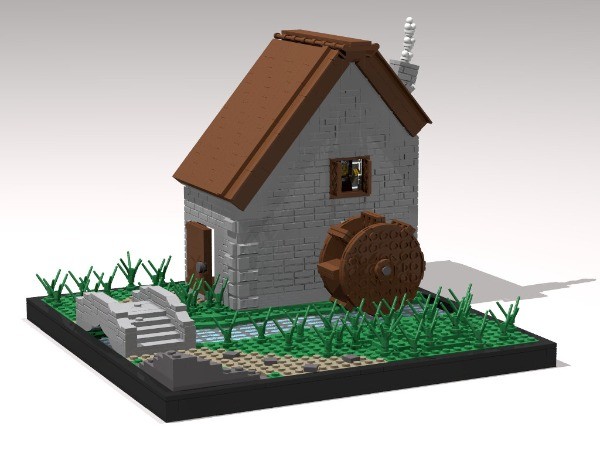 LEGO MOC Watermill by The_CLONE_501e | Rebrickable - Build with LEGO
