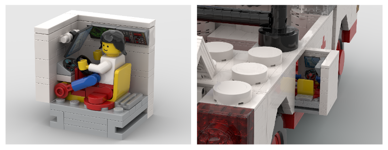 LEGO MOC 6629 Up-Scaled ambulance by Briquoleur | Rebrickable - Build ...
