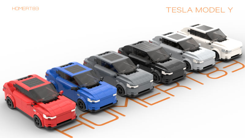 LEGO MOC-177020 Tesla Models S, 3, X, Y by homert83 | Rebrickable ...