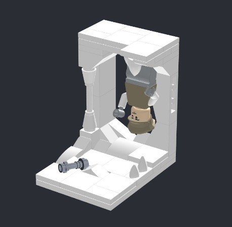 LEGO MOC Wampa Cave Luke by UtherForgermann | Rebrickable - Build with LEGO