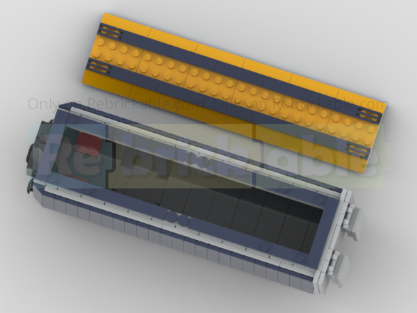 LEGO MOC-172828 60197 Car Carrier Coach Modification - Can Fit 6 Stud ...