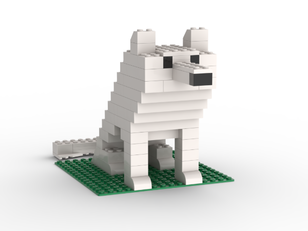 LEGO MOC snow the wolf by WILD_BLUEY | Rebrickable - Build with LEGO
