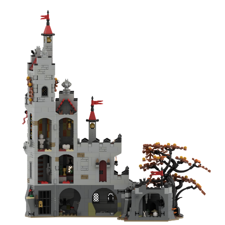 LEGO MOC Fright Knights - Basil's Manor by Alauch | Rebrickable - Build ...