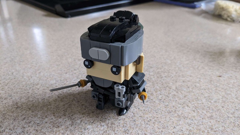 LEGO MOC Ghost of Tsushima LEGO Brickheadz MOC ~ Jin Sakai (The Ghost ...