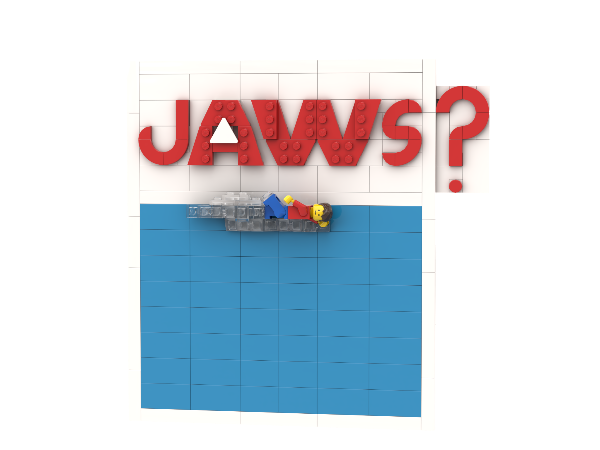 LEGO MOC-217941 Jaws Movie Poster (table display) by Camobricktape ...