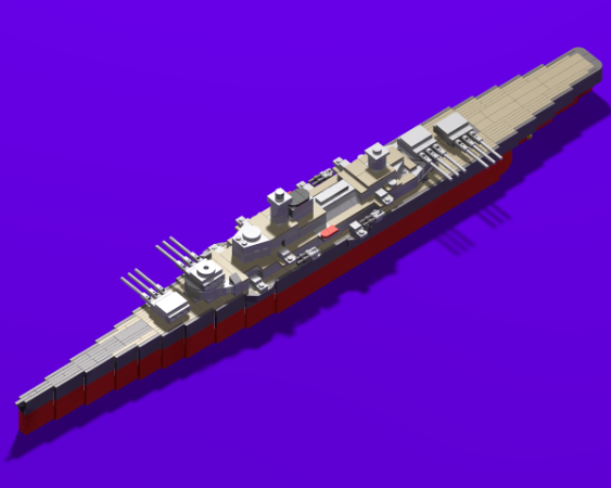 LEGO MOC 1:350 scale Hindenberg class cruiser by yamato534 ...