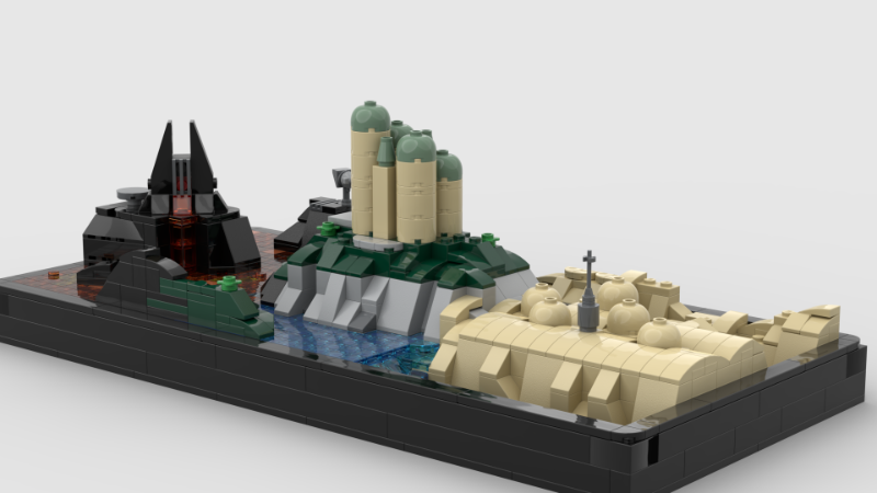 LEGO MOC 3 Planets Diorama Sci-Fi by IH Bricks | Rebrickable - Build ...