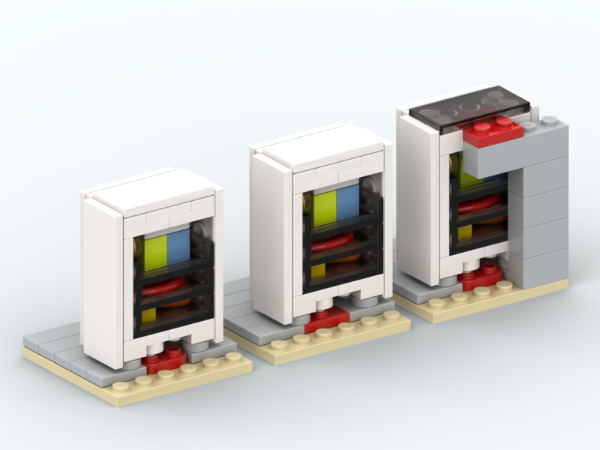 LEGO MOC Minifig scale refrigerator by Haglunde | Rebrickable - Build ...