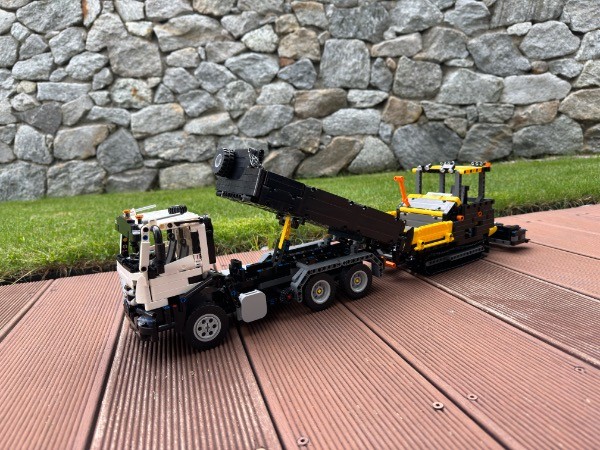 LEGO MOC 42175 B-MODEL IVECO T-way Tipper with ASPHALT PAVER by ...