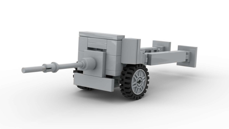 LEGO MOC ZIS 3 Soviet WW2 cannon by Brickmind63 | Rebrickable - Build ...