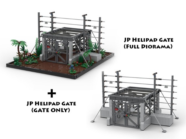 LEGO MOC JP Helipad Gate (Full Diorama) by JP_Brick | Rebrickable ...