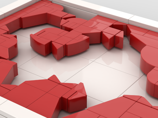 LEGO MOC Abstract Lego Art - Fractured Harmony: The Brick Divide by ...