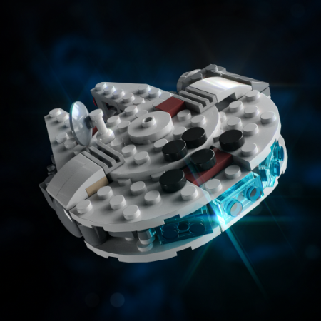 LEGO MOC Lego 75295-1 - Millennium Falcon Alternative - No Extra Parts ...