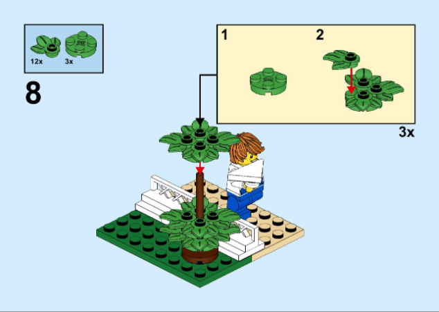 LEGO MOC Paper plane boy in the park by Stud.ious | Rebrickable - Build ...