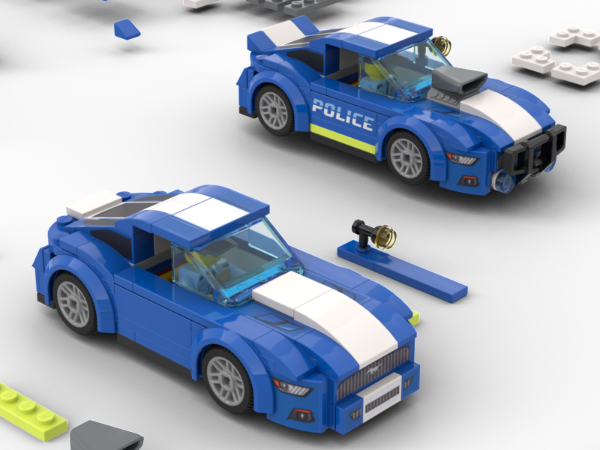 LEGO MOC-180531 60312+75871 MUSTANG Police Car by hoppepe | Rebrickable ...