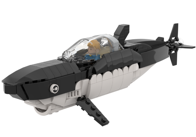 LEGO MOC Shark Submarine (Tintin: Red Rackham's Treasure) by ...