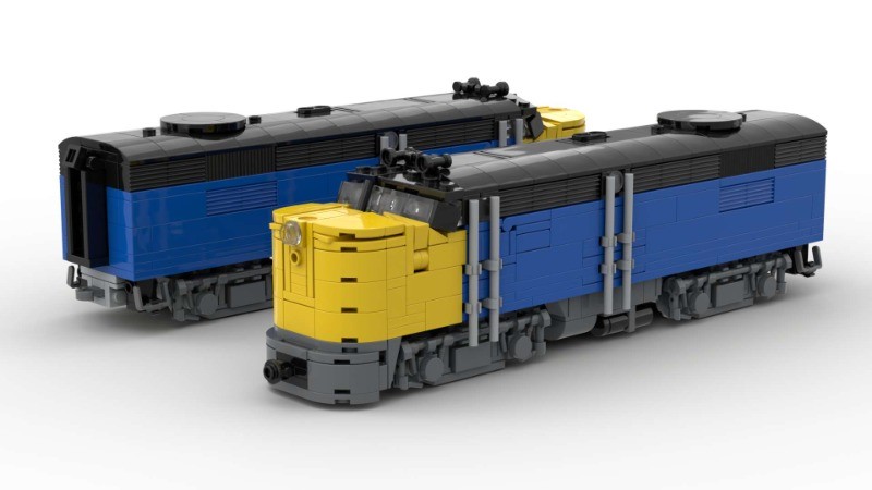 LEGO MOC ALCO FA-2 VIA Rail Pocket Edition by Cola2012 | Rebrickable ...