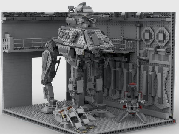 LEGO MOC Diorama AT-AP In Base by mechahn | Rebrickable - Build with LEGO