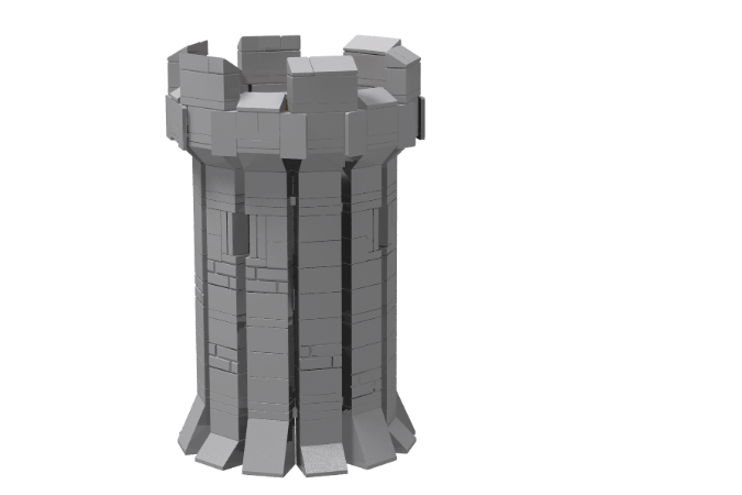 LEGO MOC Medieval Tower by Bricksideas | Rebrickable - Build with LEGO