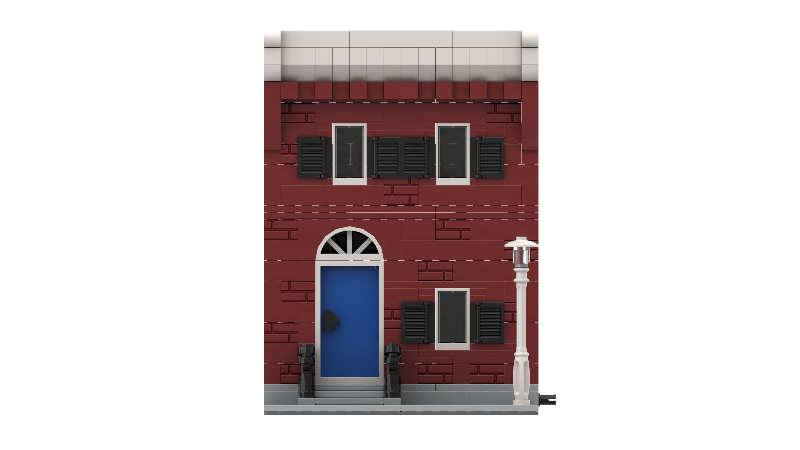 LEGO MOC Modular Brick Rowhome 1 by jkleinot | Rebrickable - Build with ...