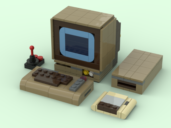 LEGO MOC Commodore C64, Floppy 1541, Datasette and Joystick in micro ...