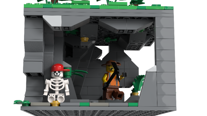 LEGO MOC Underground Mine by YellowDonut | Rebrickable - Build with LEGO