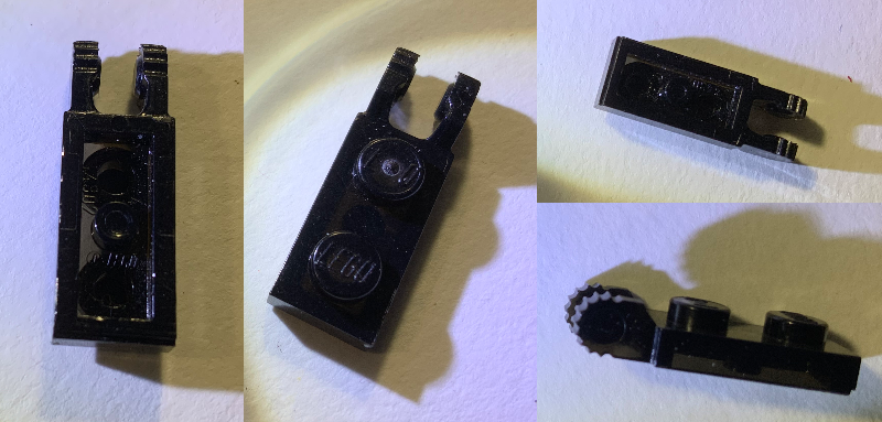 LEGO PART 44302a Hinge Plate 1 x 2 Locking with 2 Fingers On End, with ...