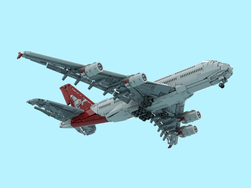 LEGO MOC-232258 Qantas Airbus A380 by ryangc_productions | Rebrickable ...